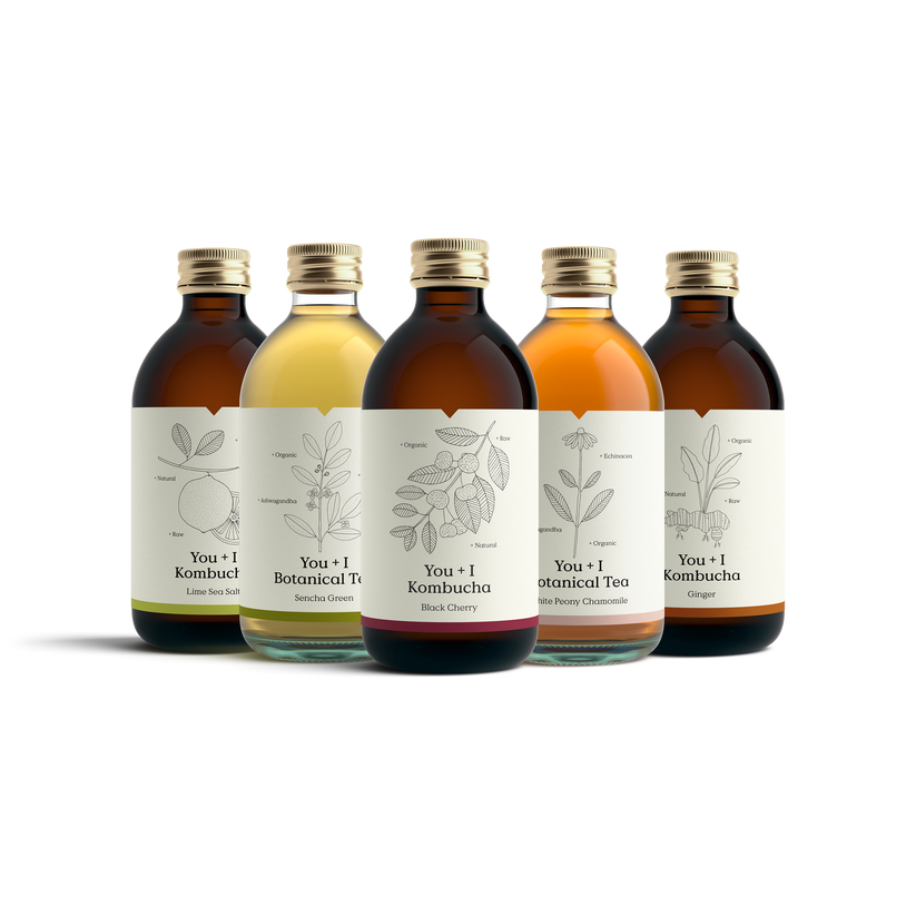 Discovery Case, Mixed Case Kombucha And Botanical Tea Sampler - You + I